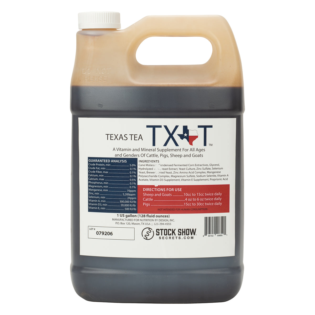 Texas Tea, Gallon - Weaver Livestock