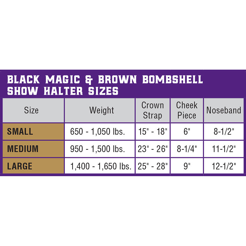 Black Magic Show Halter - Weaver Livestock