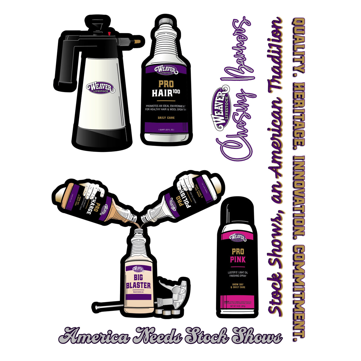 Sticker Sheet - Weaver Livestock