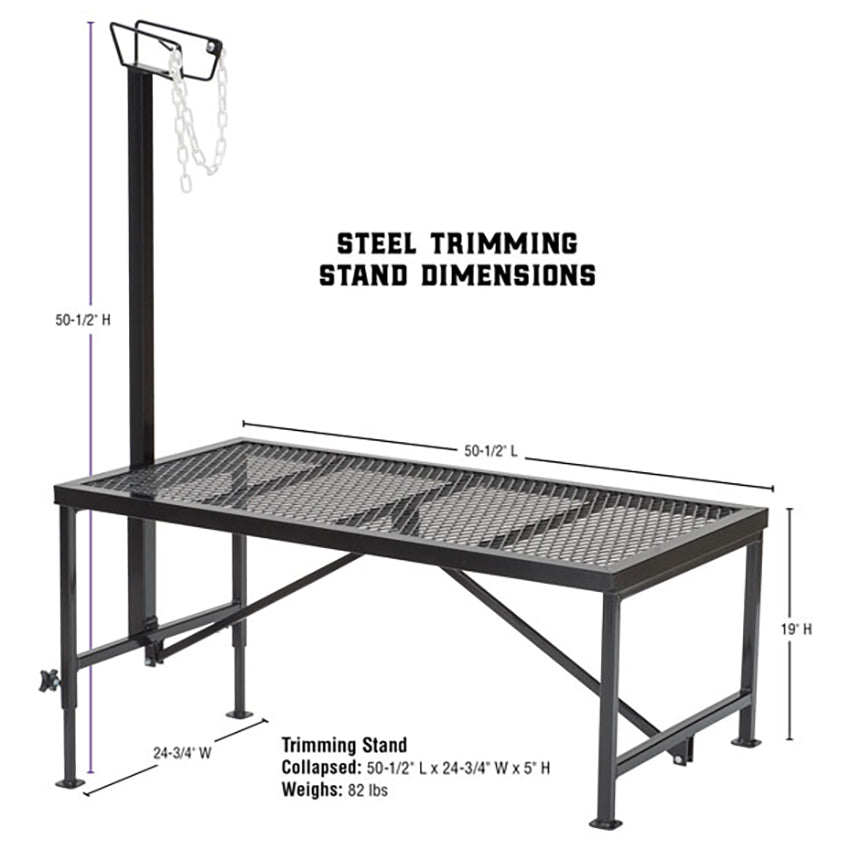 Steel Trimming Stand with Straight Wire Form Headpiece - Weaver Livestock